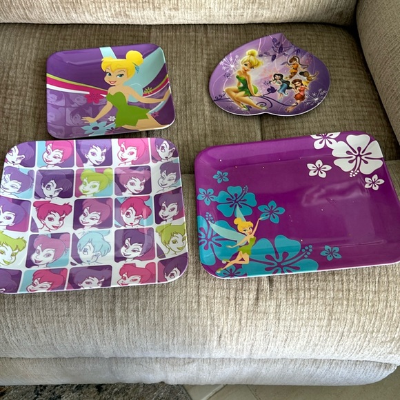 Disney | Dining | Disneys Tinker Bell Plates And Various Sizes And ...